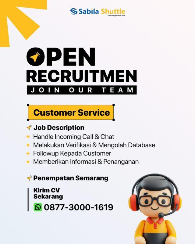 Lowongan Kerja Customer Service di Sabila Shuttle - LokerSemar.id