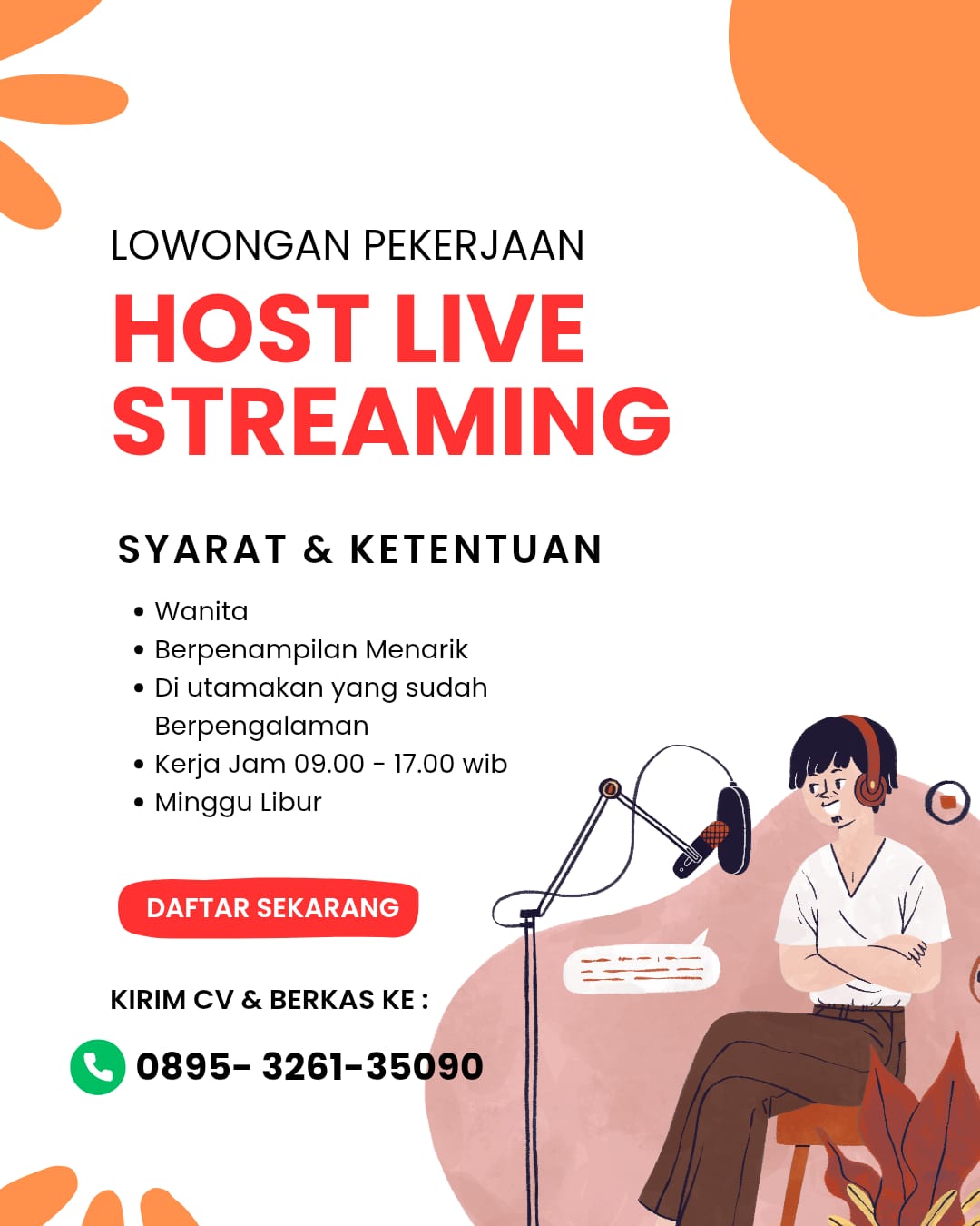 Lowongan Kerja Host Live Streaming di 76bagstore - LokerSemar.id