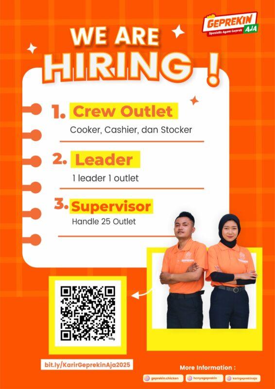 Lowongan Kerja Crew Outlet - Leader - Supervisor di Geprekin Fried ...