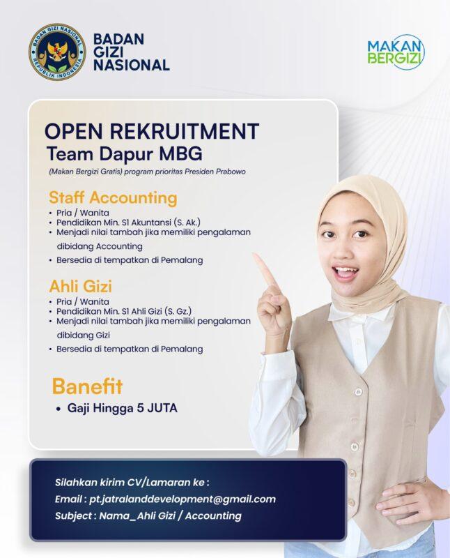 Lowongan Kerja Staff Accounting - Ahli Gizi di PT. Jatraland ...