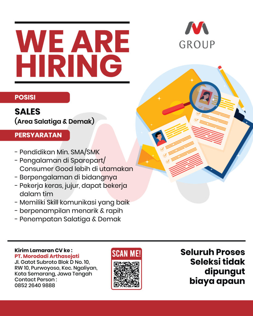 Lowongan Kerja Sales di PT. Morodadi Arthasejati - LokerSemar.id