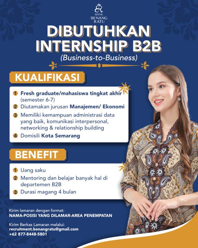 Lowongan Kerja Internship B2B - Kepala Toko - Internship B2B & HRD - Pramuniaga & Kasir ...