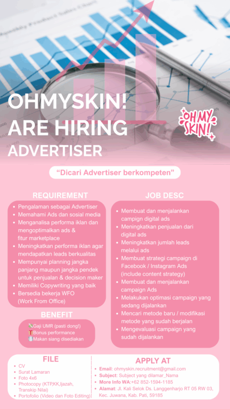 Lowongan Kerja Advertiser - SPV Sales Area - Content Creator Talent (Tiktok Content Creator ...