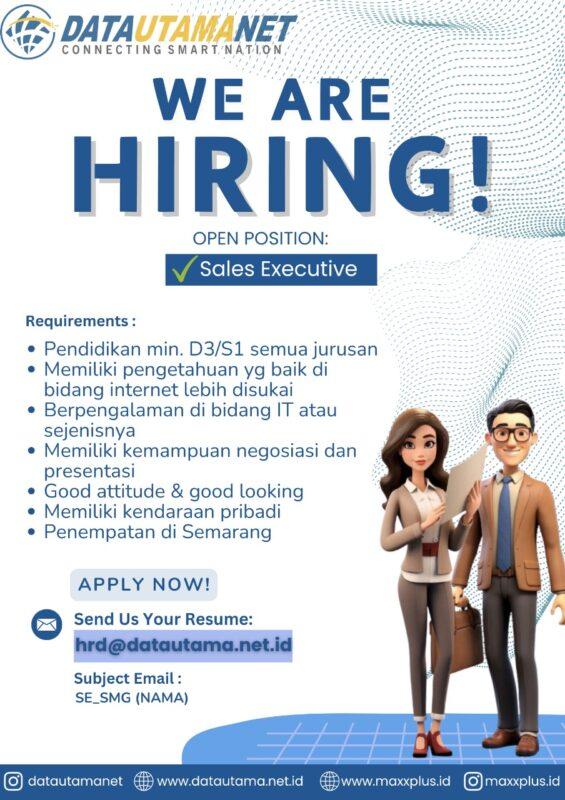 Lowongan Kerja Sales Executive - Network Engineer - Staff Accounting ...