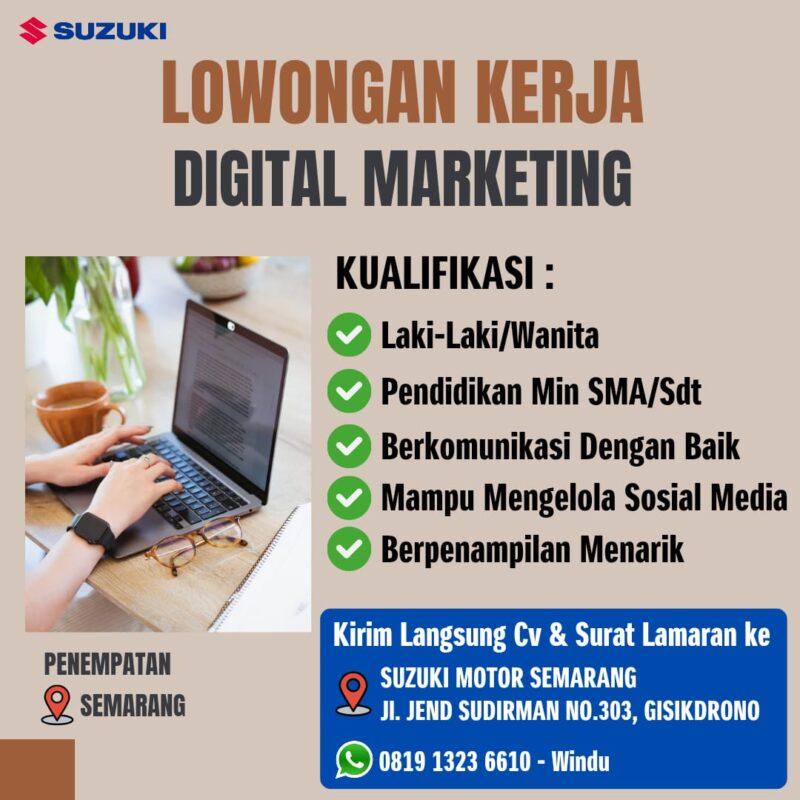 Lowongan Kerja Digital Marketing di PT. Indo Sunmotor Gemilang - LokerSemar.id
