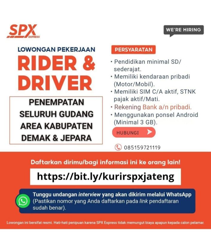 Lowongan Kerja Rider & Driver di PT. Nusantara Ekspres Kilat - LokerSemar.id