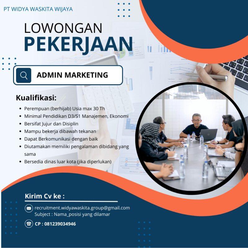 Lowongan Kerja Admin Marketing di PT. Widya Waskita Wijaya - LokerSemar.id