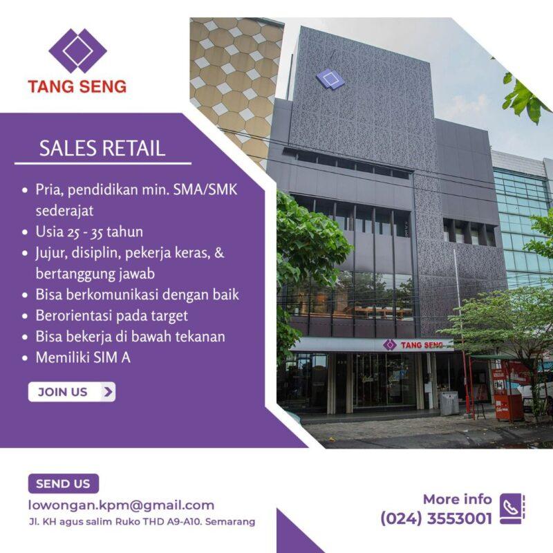 Lowongan Kerja Sales Retail di Toko Tang Seng - LokerSemar.id