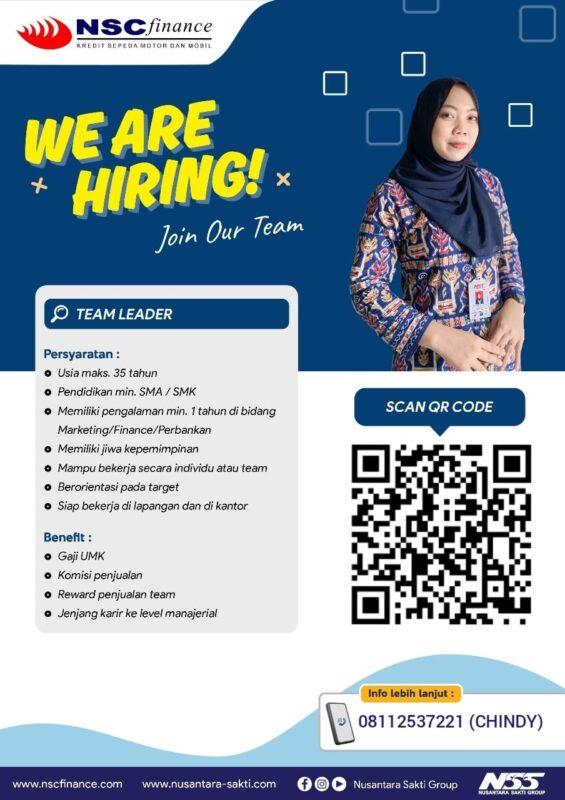 Lowongan Kerja Team Leader di NSC Sukun - LokerSemar.id