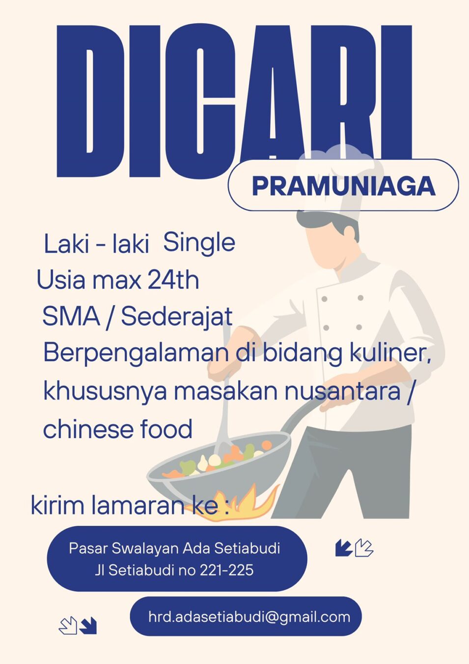 Lowongan Kerja Pramuniaga di Pasar Swalayan ADA - LokerSemar.id