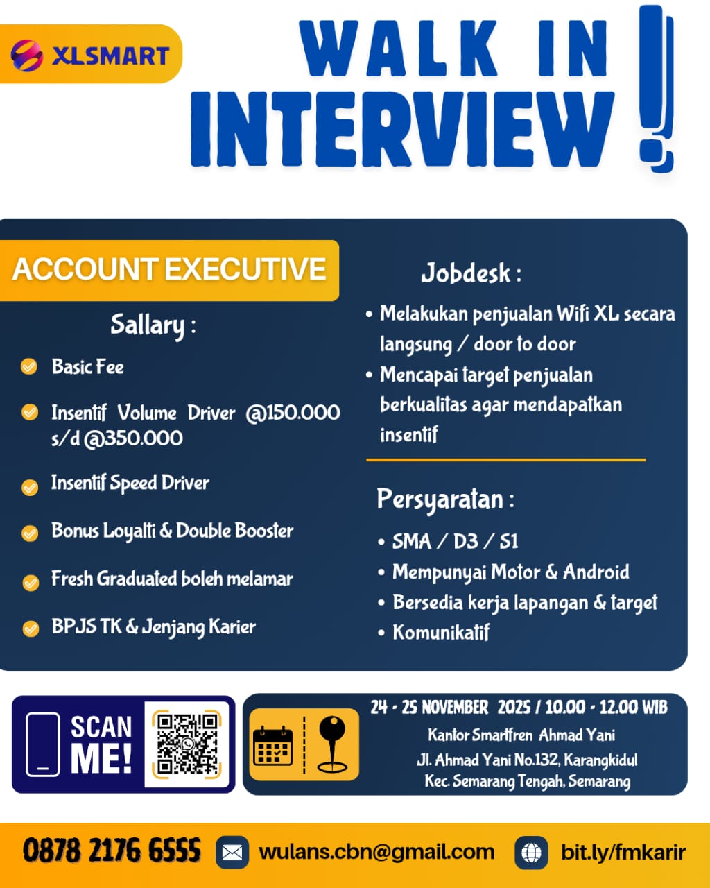 Lowongan Kerja Account Executive di XL Smart - LokerSemar.id