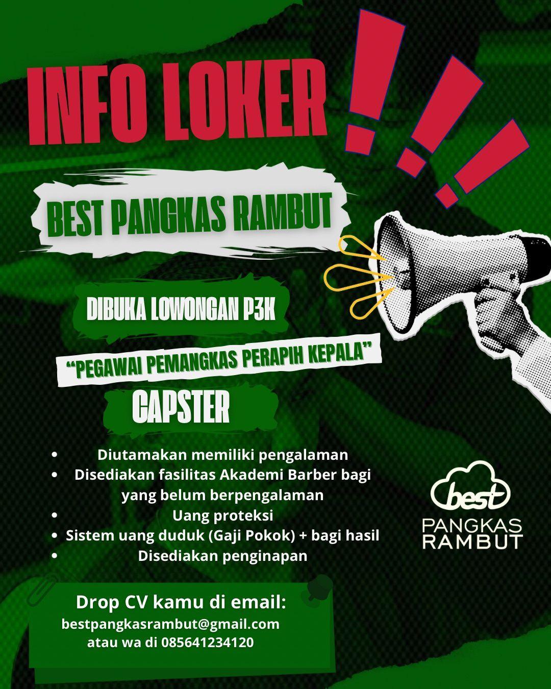 Lowongan Kerja Capster di BEST Pangkas Rambut - LokerSemar.id