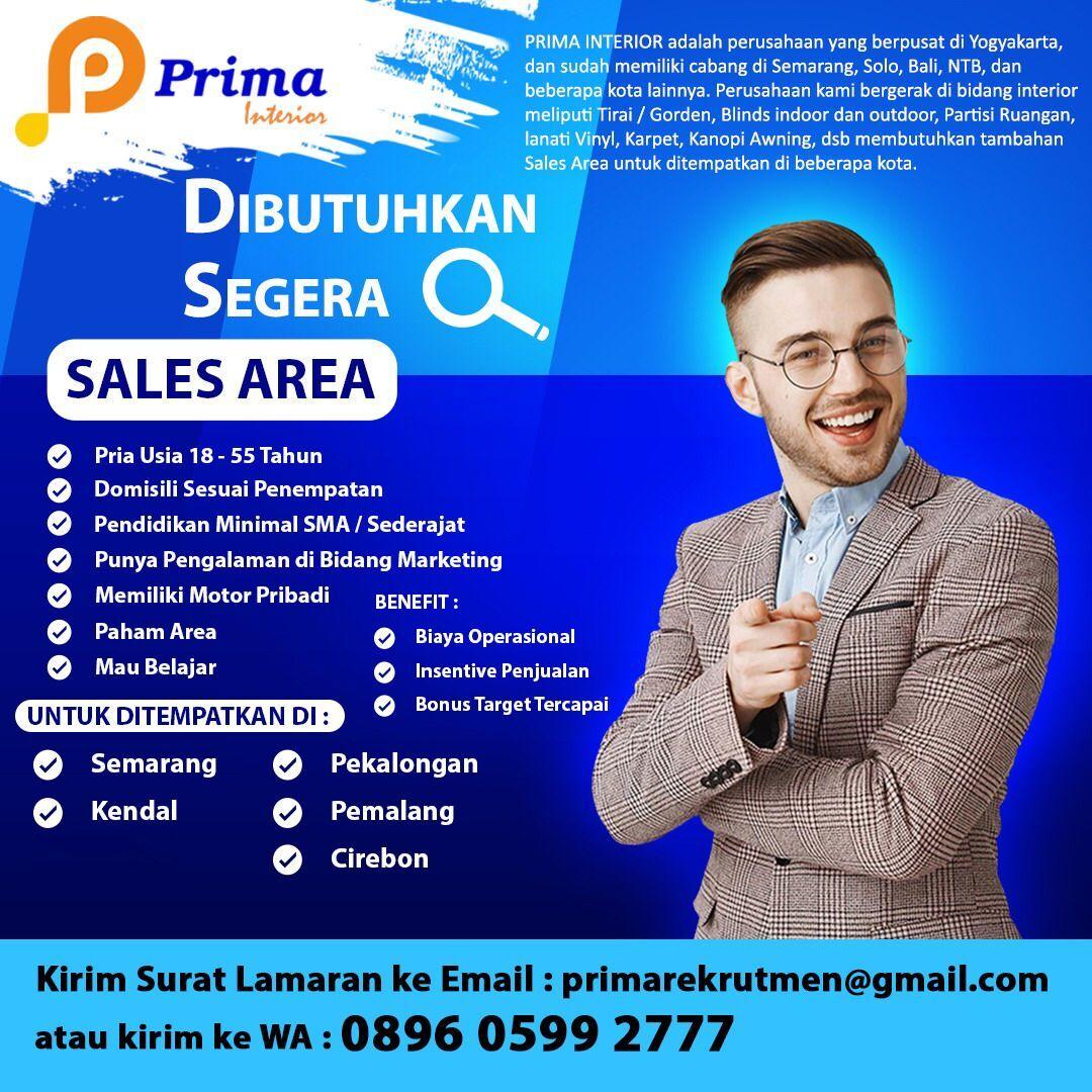 Lowongan Kerja Sales Area - Tukang/ Teknisi Pasang dan Ukur di Prima ...
