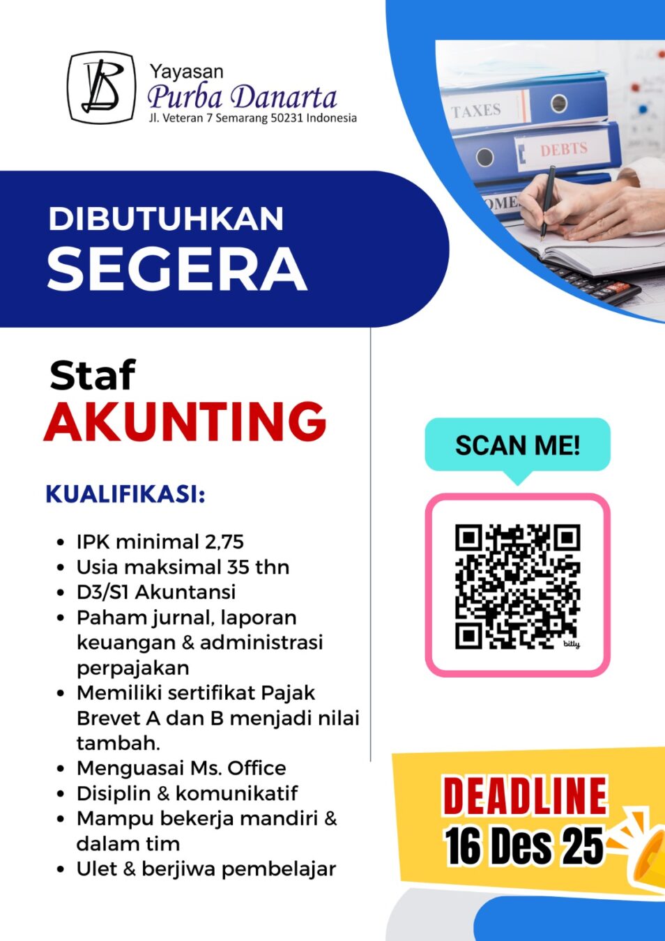 Lowongan Kerja Akunting - Pengasuh Anak di Yayasan Purba Danarta (YPD ...