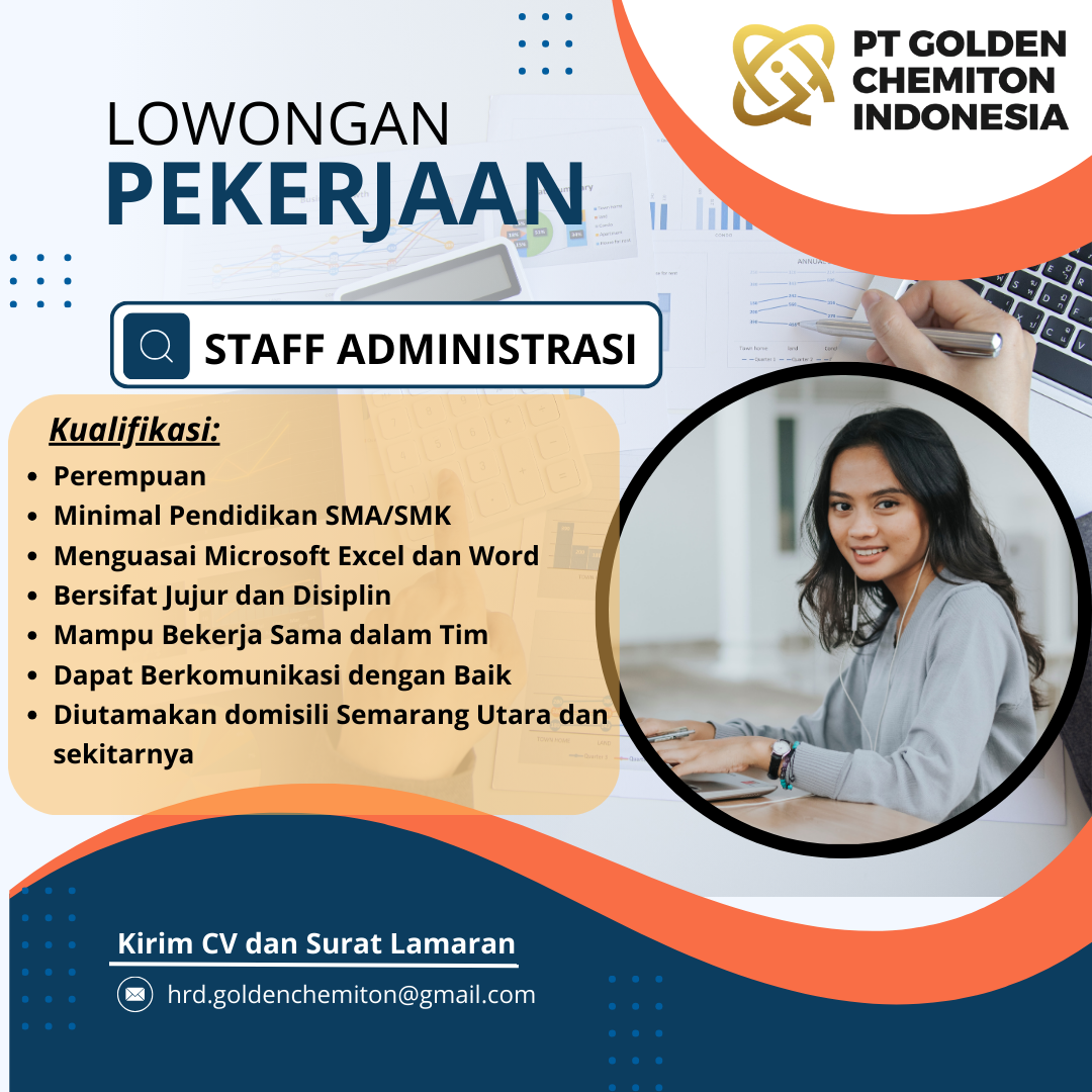 Lowongan Kerja Staff Administrasi di PT. Golden Chemiton Indonesia ...