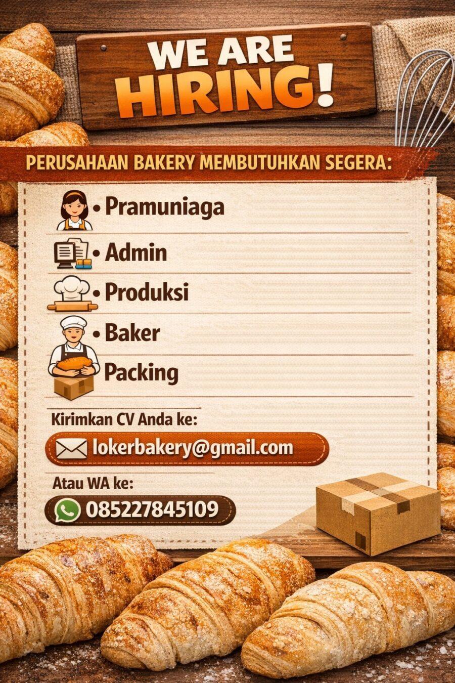 Lowongan Kerja Pramuniaga - Admin - Produksi - Baker - Packing di ...