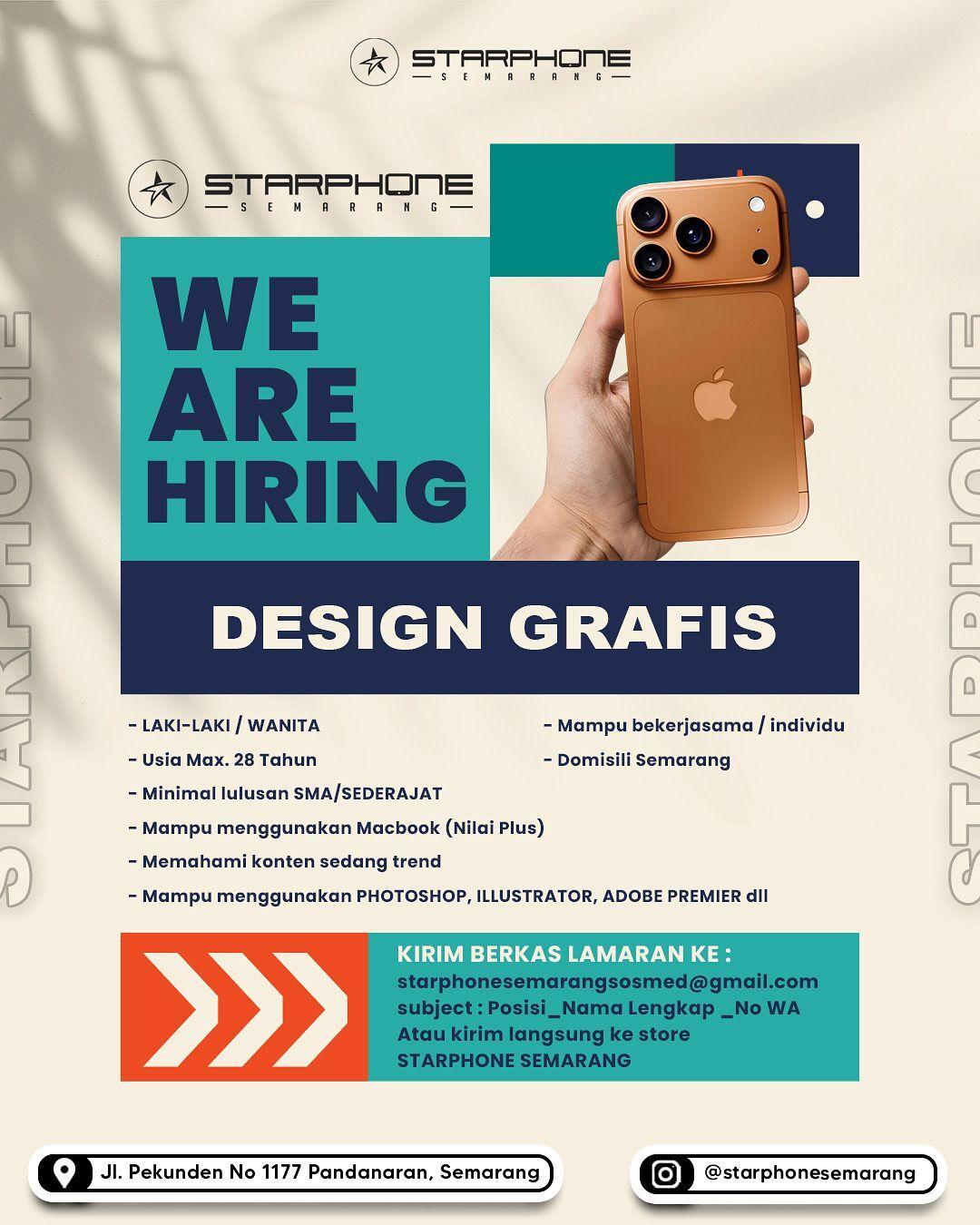 Lowongan Kerja Design Grafis di Starphone Semarang - LokerSemar.id