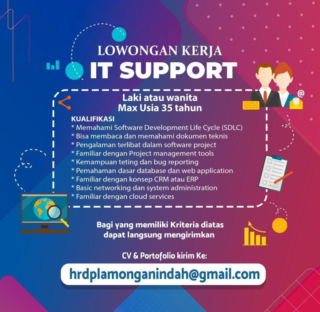 Lowongan Kerja IT Support di PT. Kini Jaya Indah - LokerSemar.id